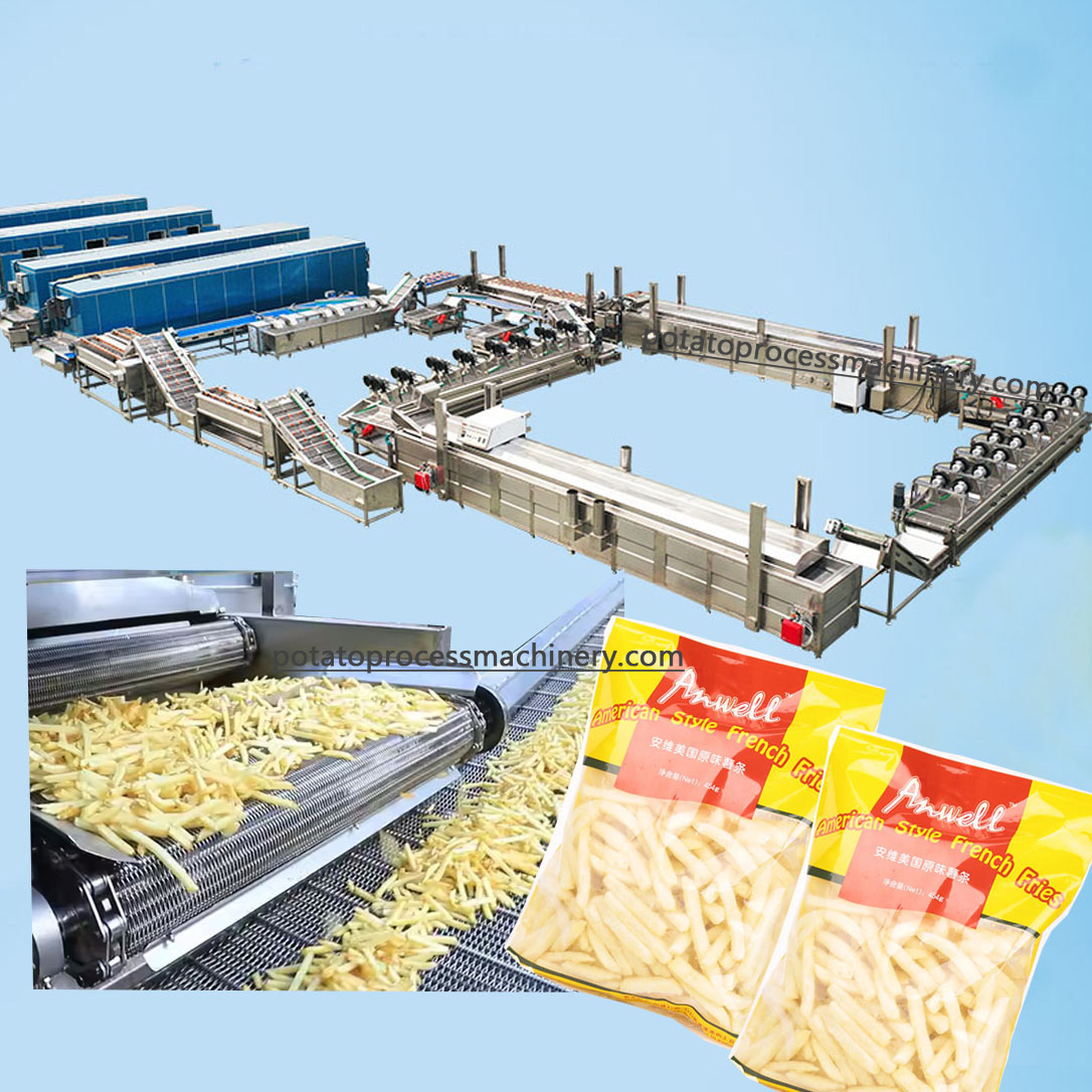 fully automatic french fries production line for Customer in Turkey ...